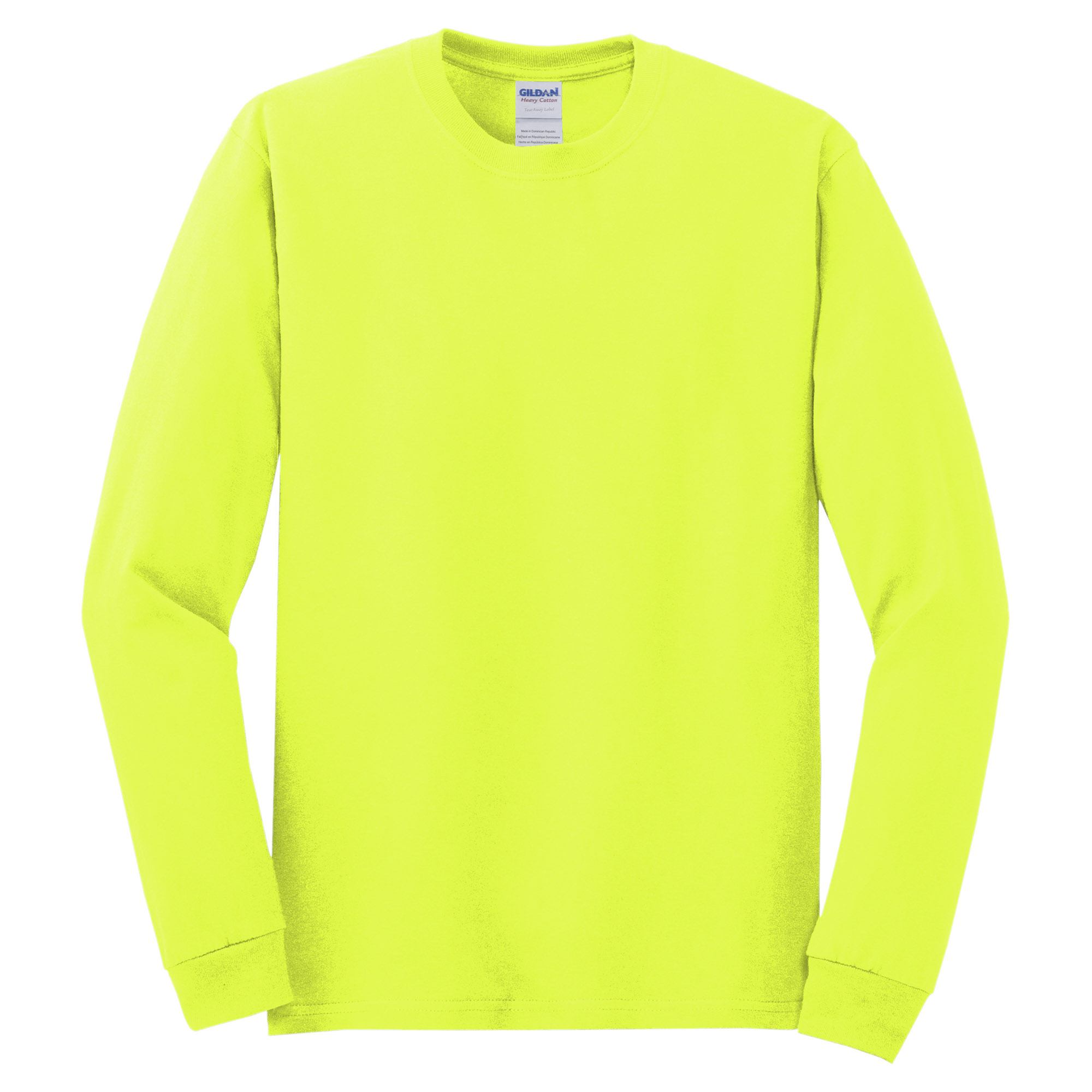 Gildan 5400 Heavy Cotton Long Sleeve T-Shirt - Safety Green | Full Source