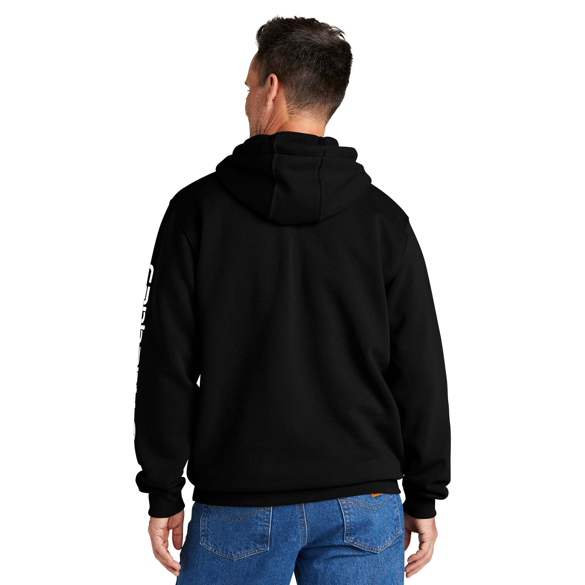 Carhartt K288 Middleweight Hooded Logo Sweatshirt - Black | Full Source
