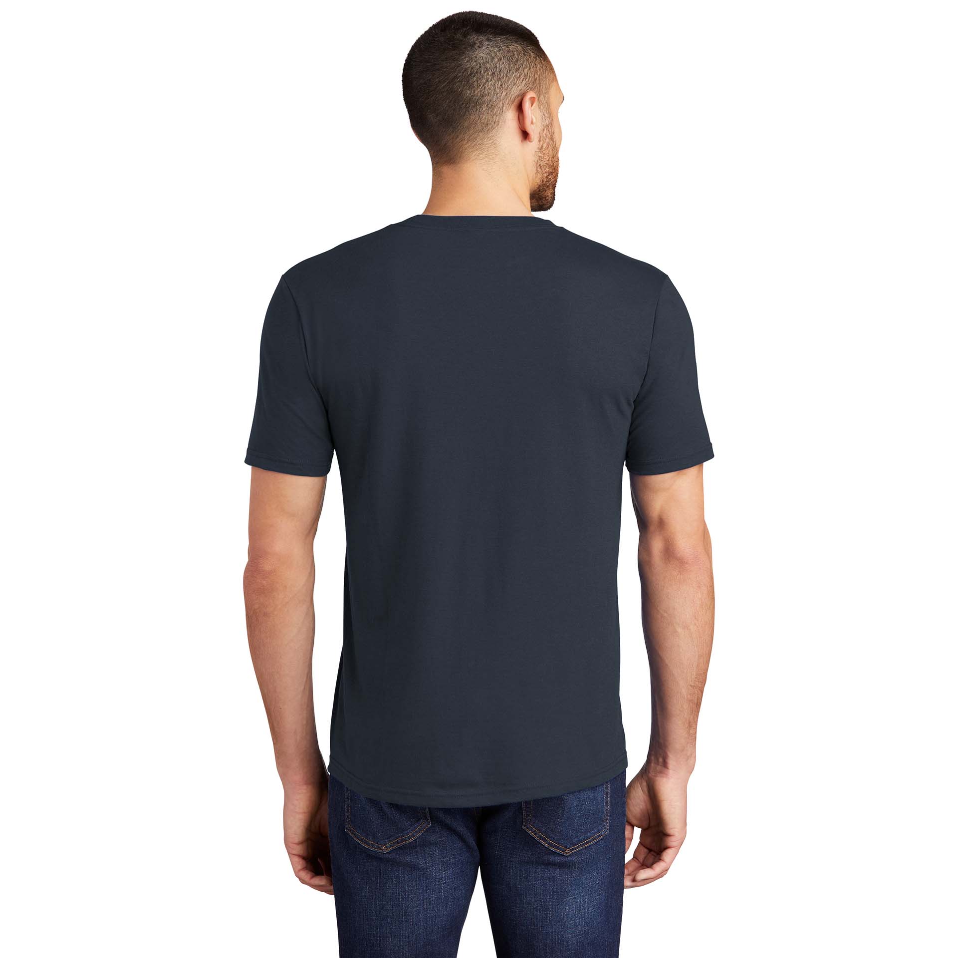 District DM130 Perfect Tri Crew Tee - New Navy | Full Source