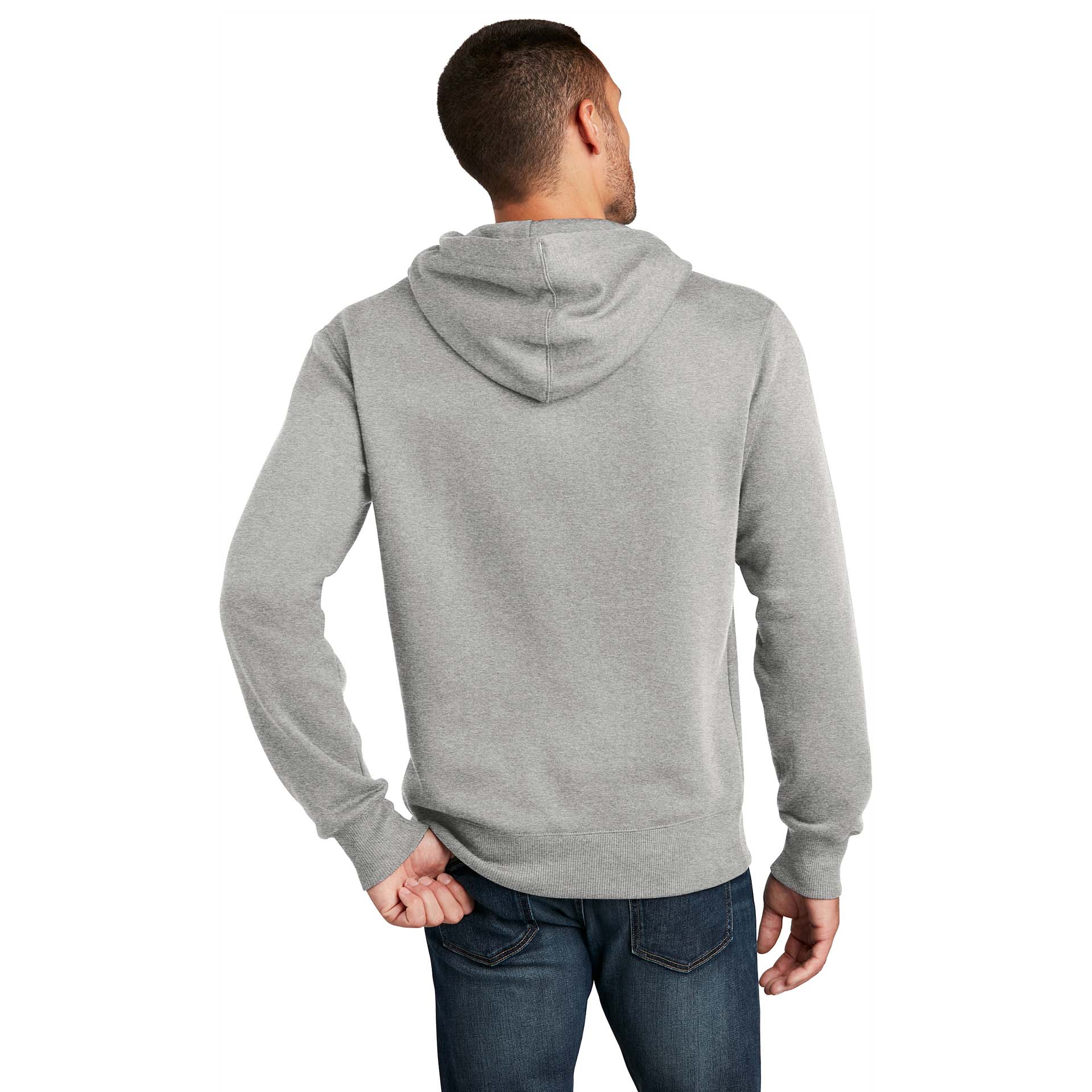 District DT1101 Perfect Weight Fleece Hoodie - Heathered Steel | Full ...