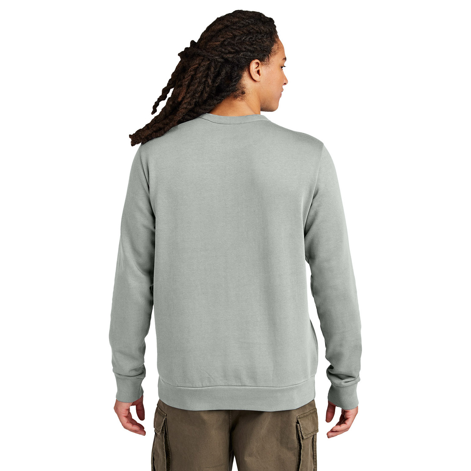 District DT2204 Wash Fleece Crew - Gusty Grey | Full Source
