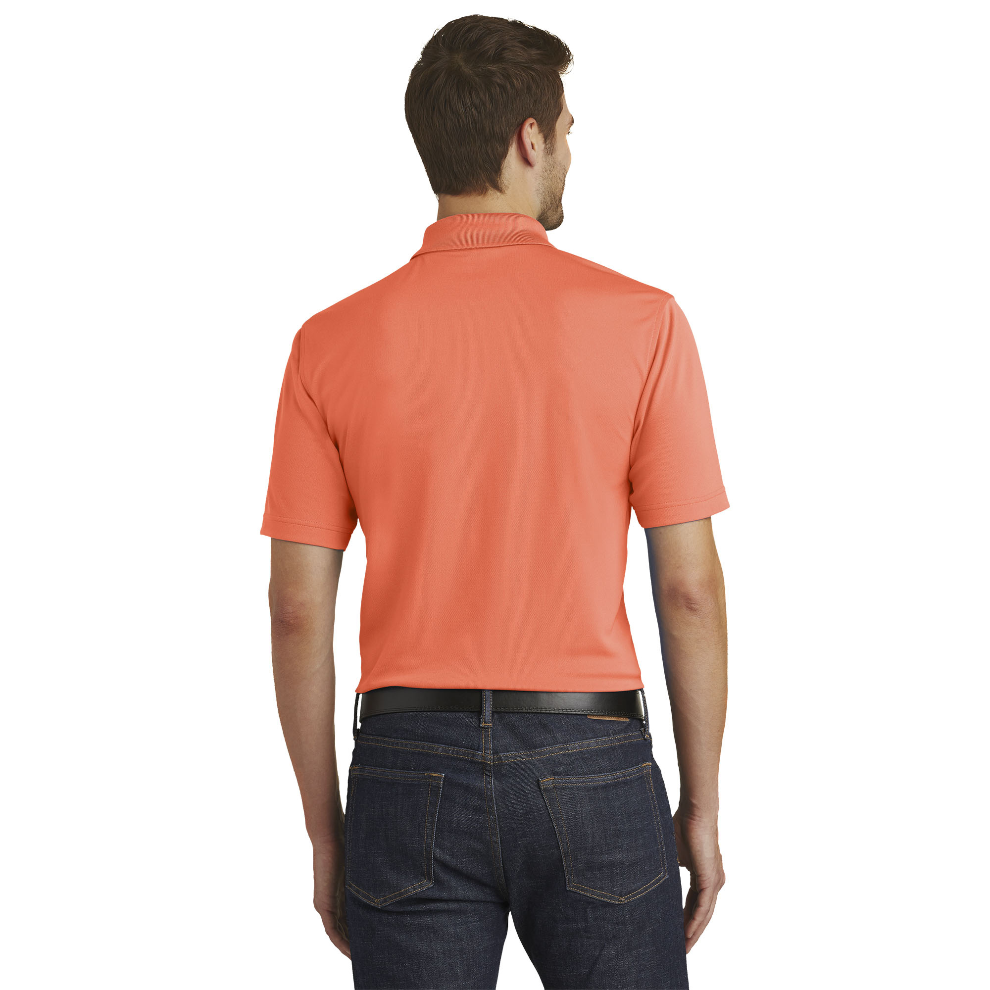 Port Authority K110 Dry Zone UV Micro-Mesh Polo - Coral Splash | Full ...