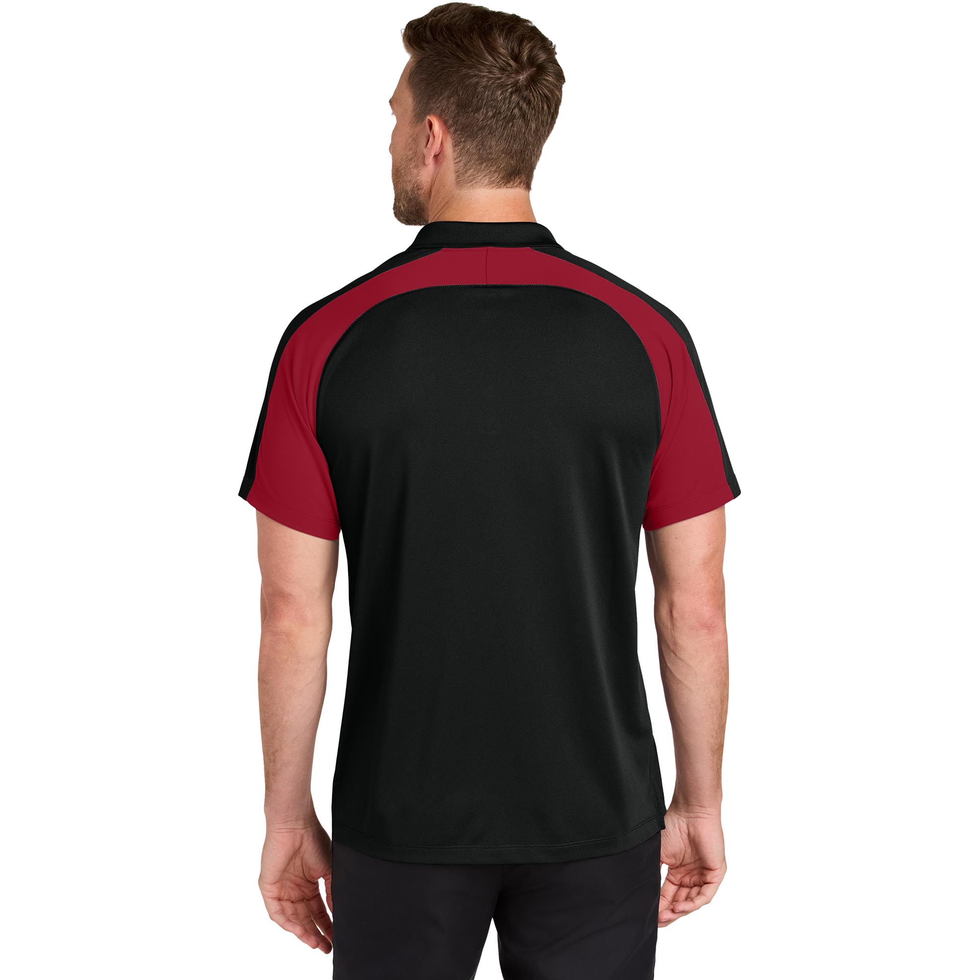 Port Authority K247 Wearever Performance Pique Colorblock Polo - Deep ...