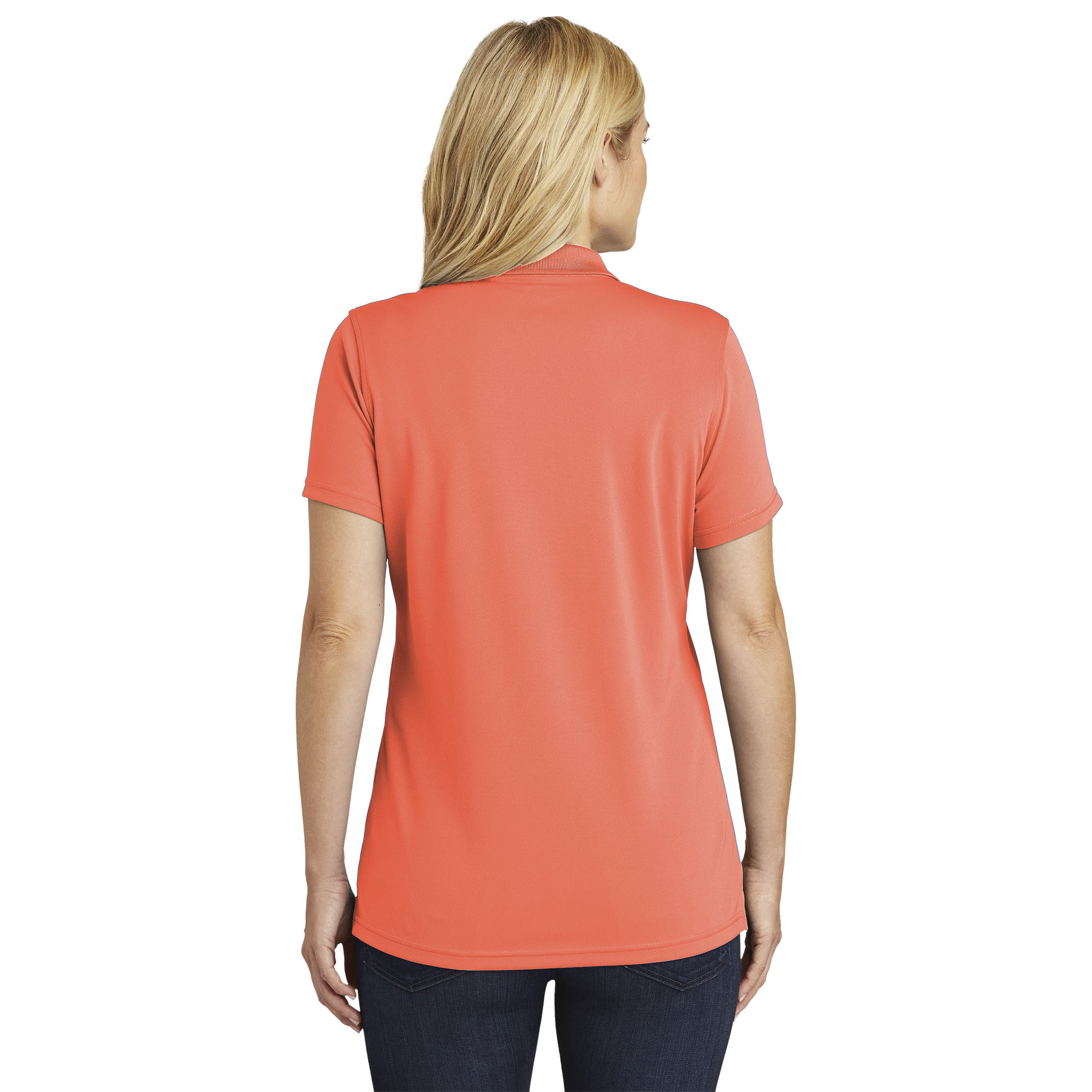 Port Authority LK110 Dry Zone UV Micro-Mesh Polo - Coral Splash | Full ...