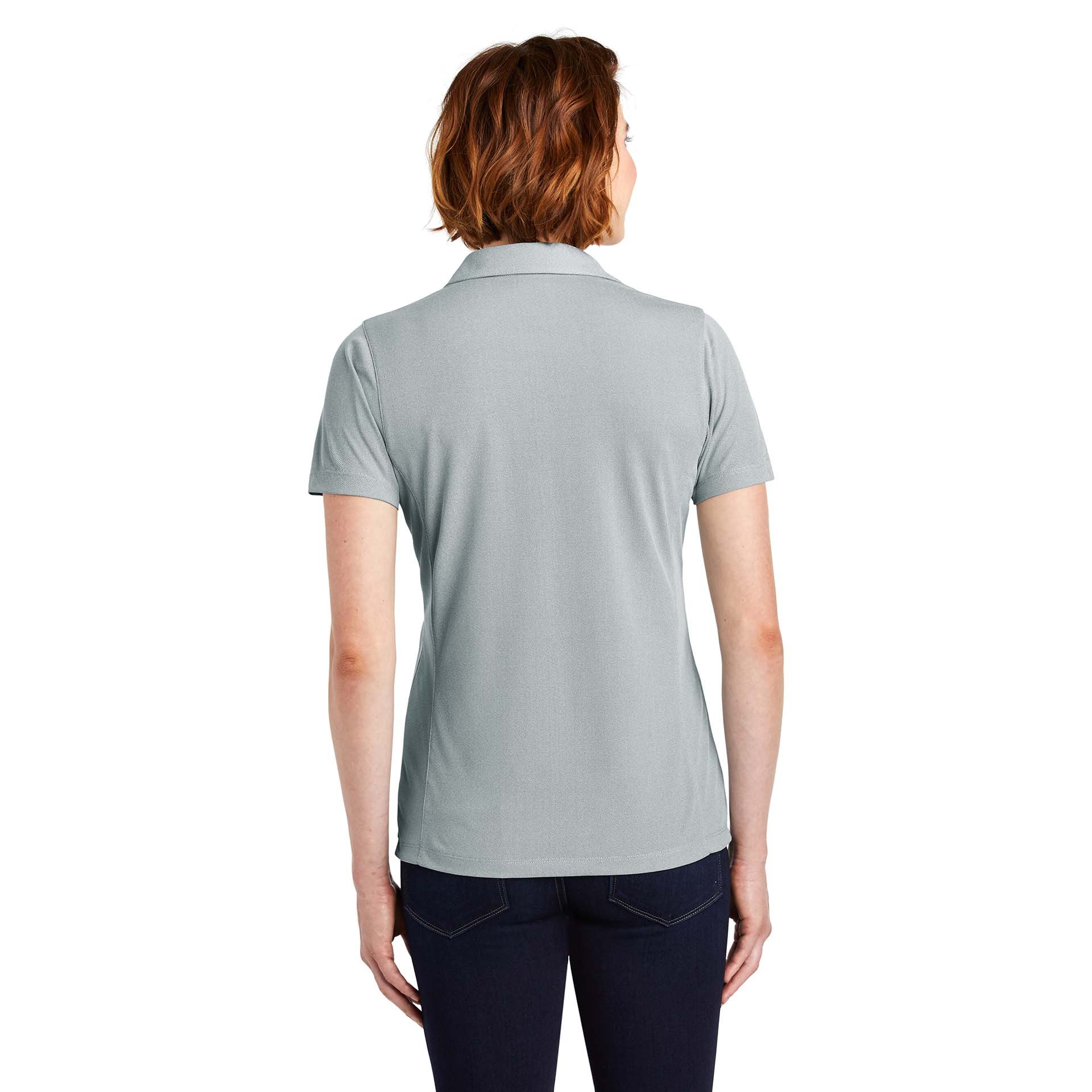Port Authority LK582 Ladies Poly Oxford Pique Polo - Gusty Grey | Full ...