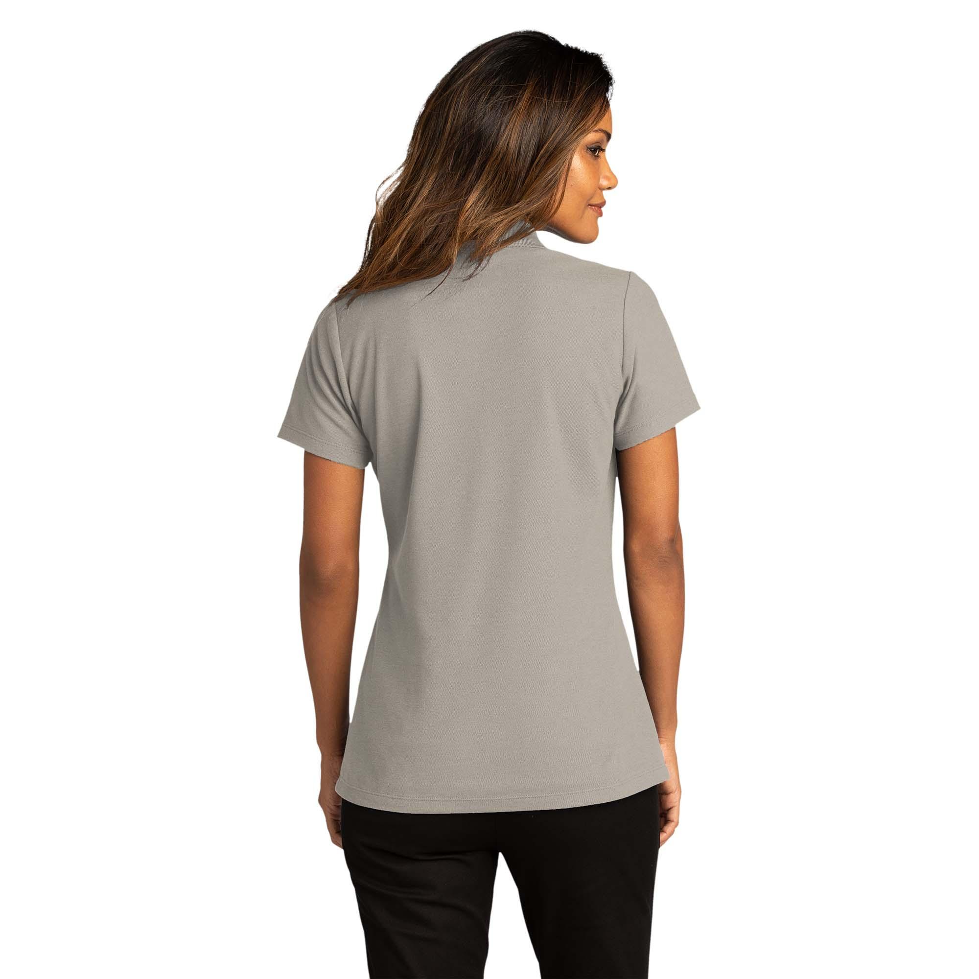 Port Authority LK810 Ladies SuperPro React Polo - Gusty Grey | Full Source