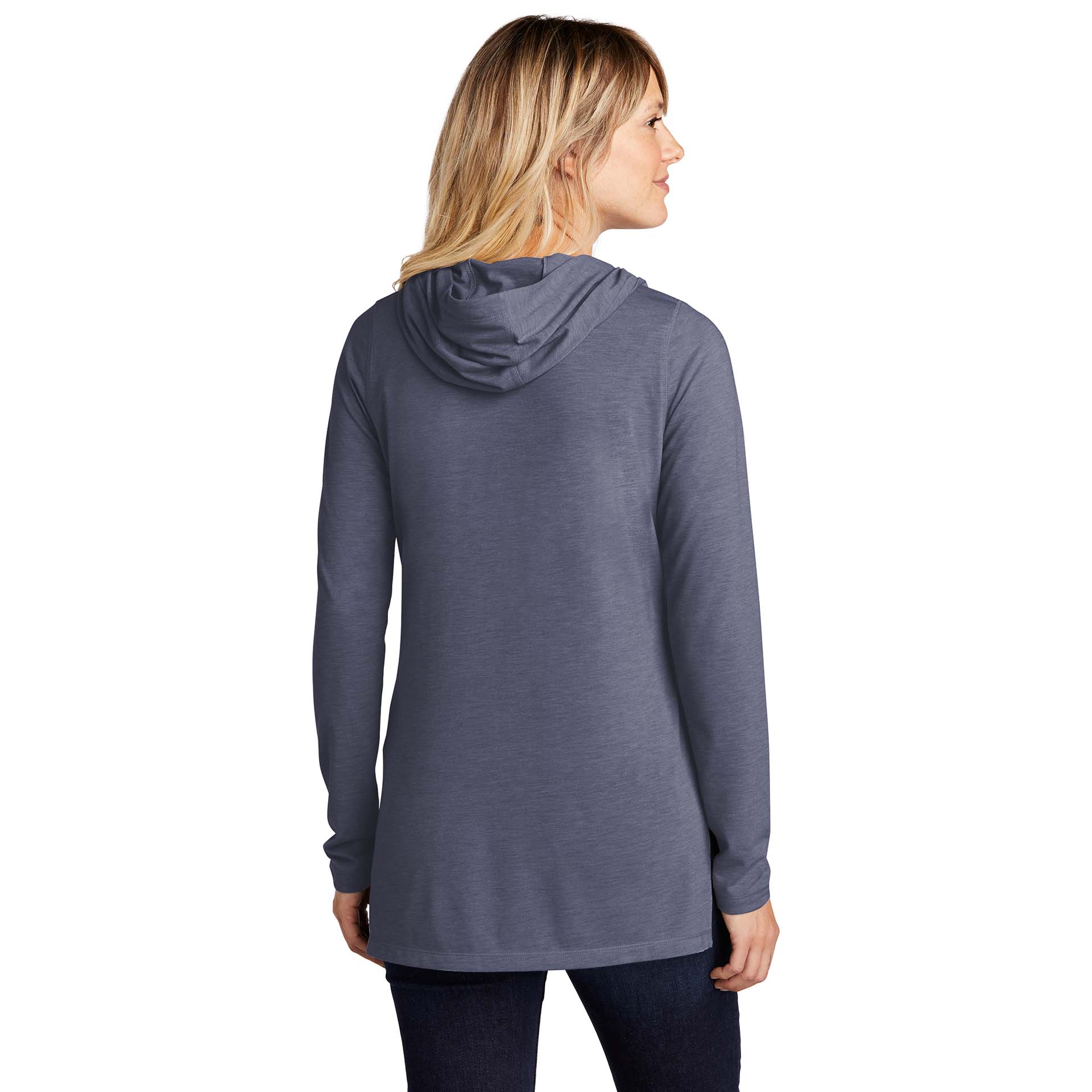 Sport-Tek LST406 Ladies PosiCharge Tri-Blend Wicking Hoodie - True Navy ...