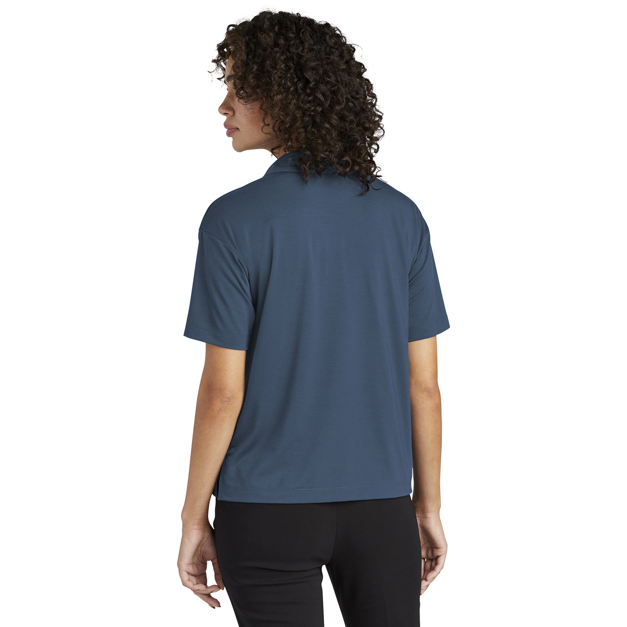 Mercer+Mettle MM1015 Women's Stretch Jersey Polo - Insignia Blue | Full ...