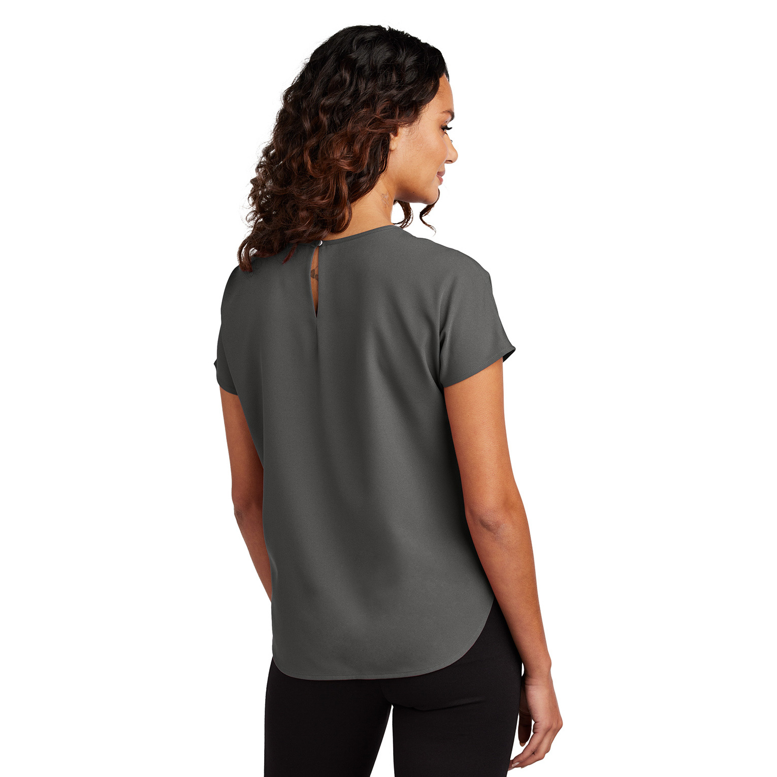 Mercer+Mettle MM2015 Women's Stretch Crepe Crew - Anchor Grey | Full Source