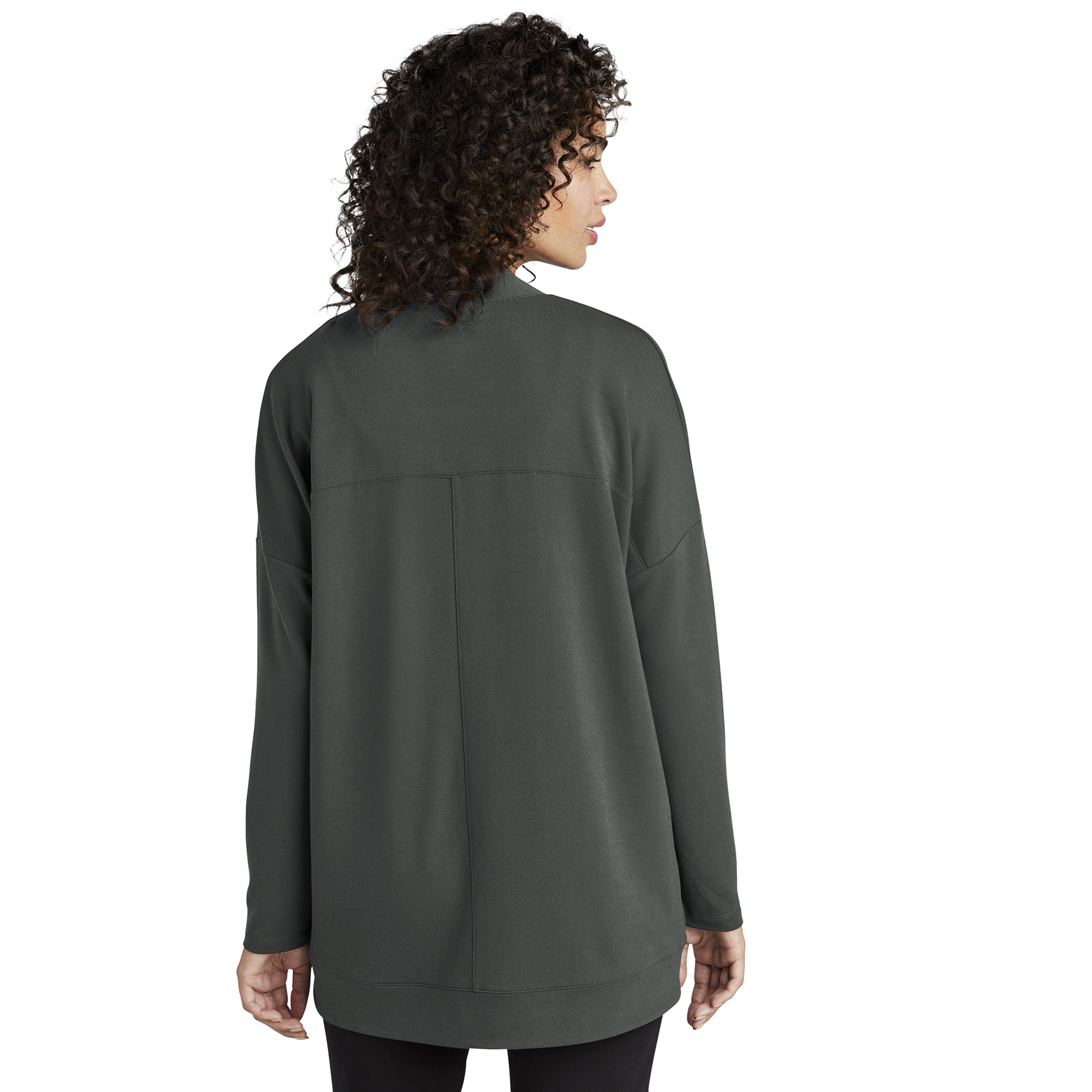 Mercer+Mettle MM3015 Women's Stretch Open-Front Cardigan - Anchor Grey | Full Source