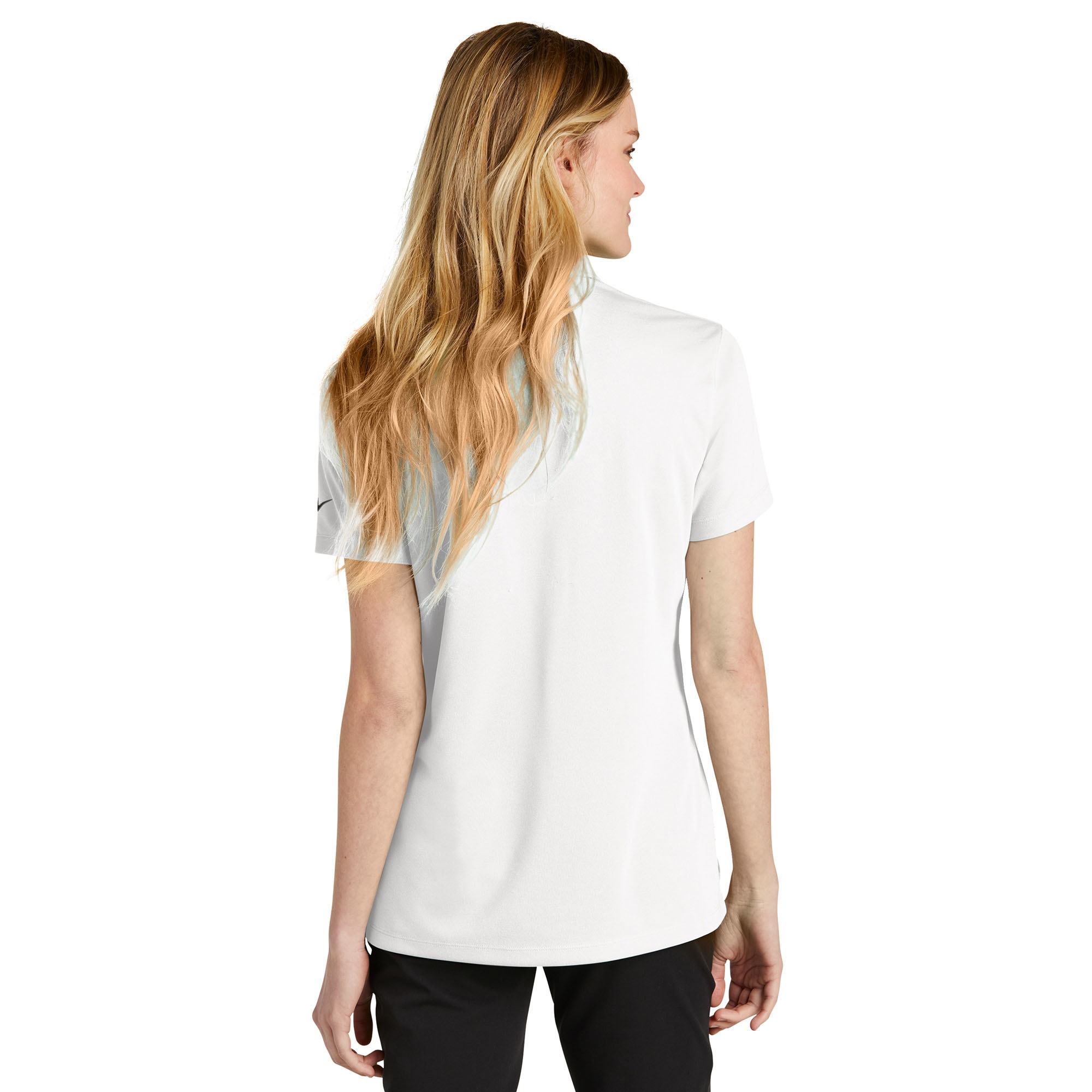 Nike NKDC1991 Ladies Dri-FIT Micro Pique 2.0 Polo - White | Full Source