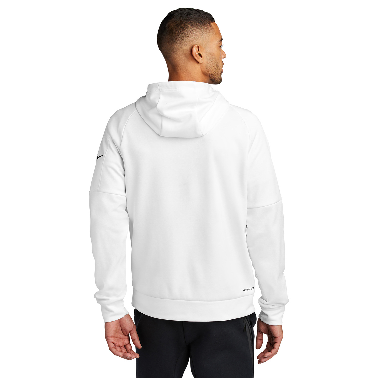 Nike NKFD9742 Therma-FIT Pocket 1/4-Zip Fleece Hoodie - White | Full Source