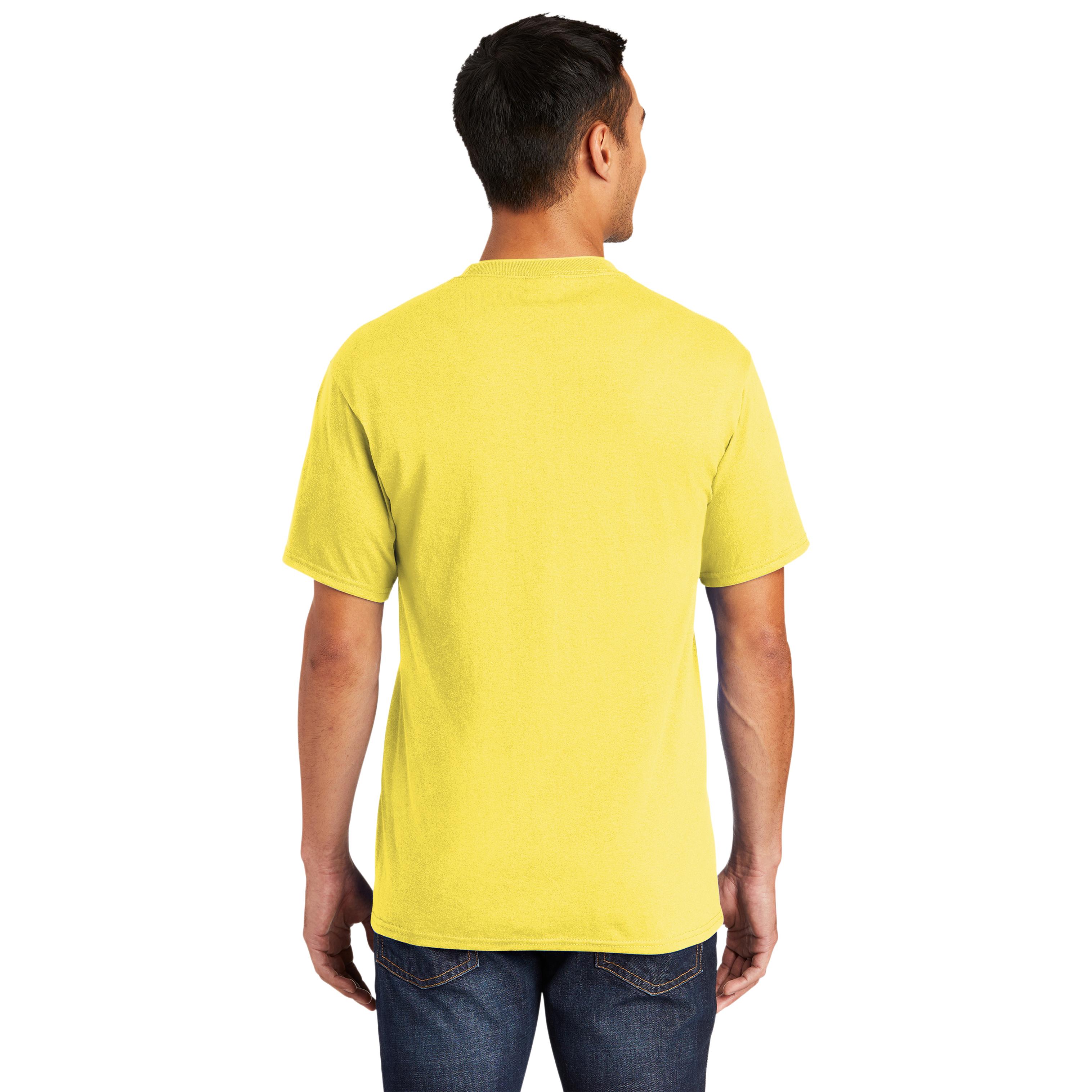 Port Company PC55 Core Blend Tee Yellow FullSource Port Company PC55 Core Blend Tee Yellow FullSource