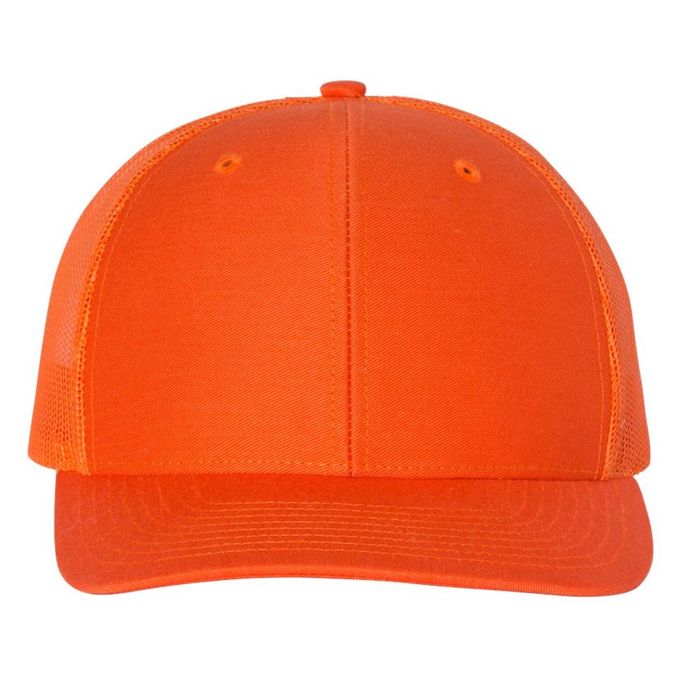 Richardson 112 Snapback Trucker Cap - Orange | Full Source