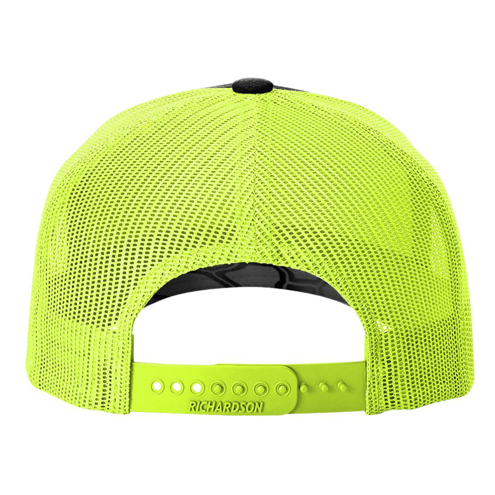 Richardson 112PFP Five Panel Printed Trucker Cap - Kryptek Typhon/Neon ...