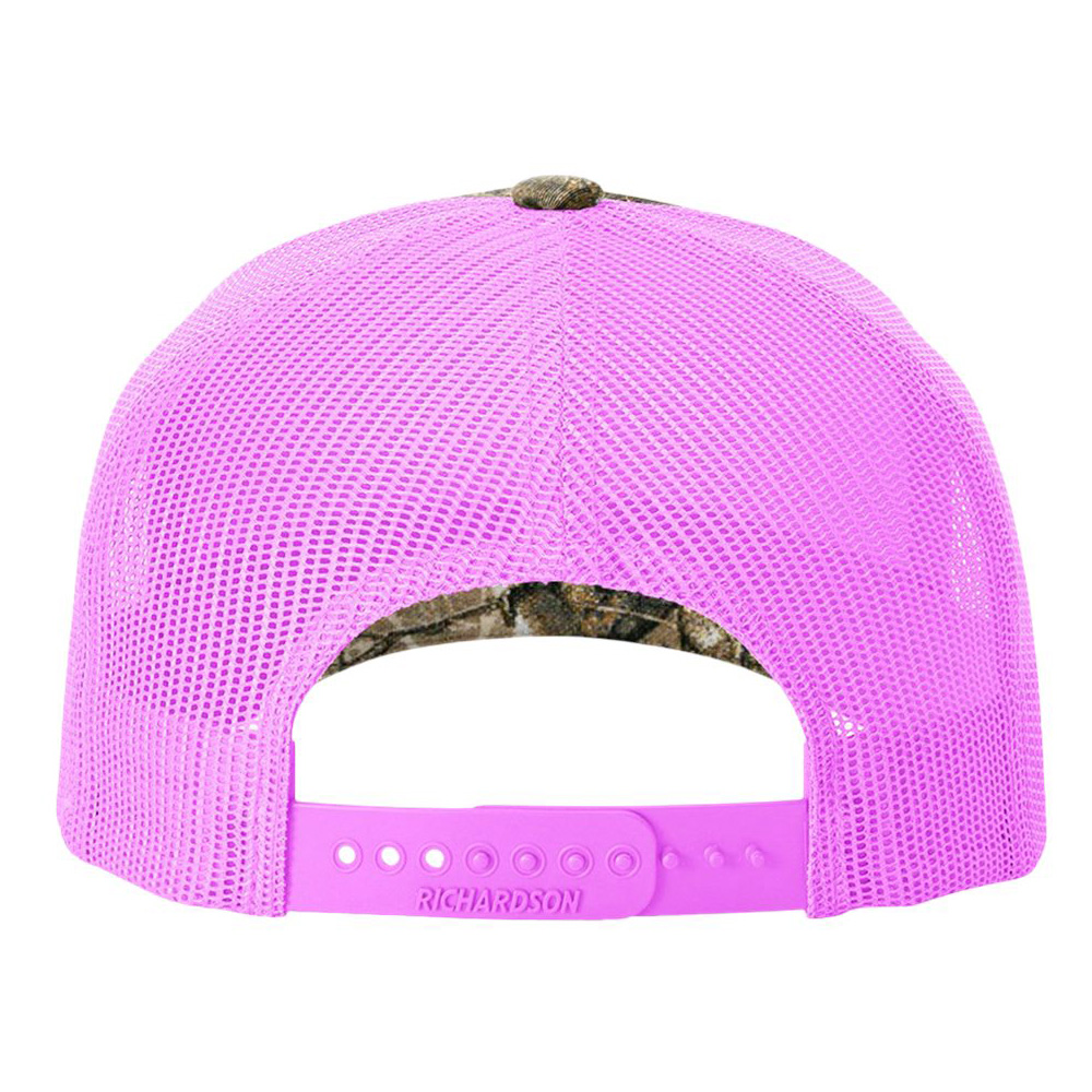 Richardson 112PFP Five Panel Printed Trucker Cap - Realtree Edge/Neon ...