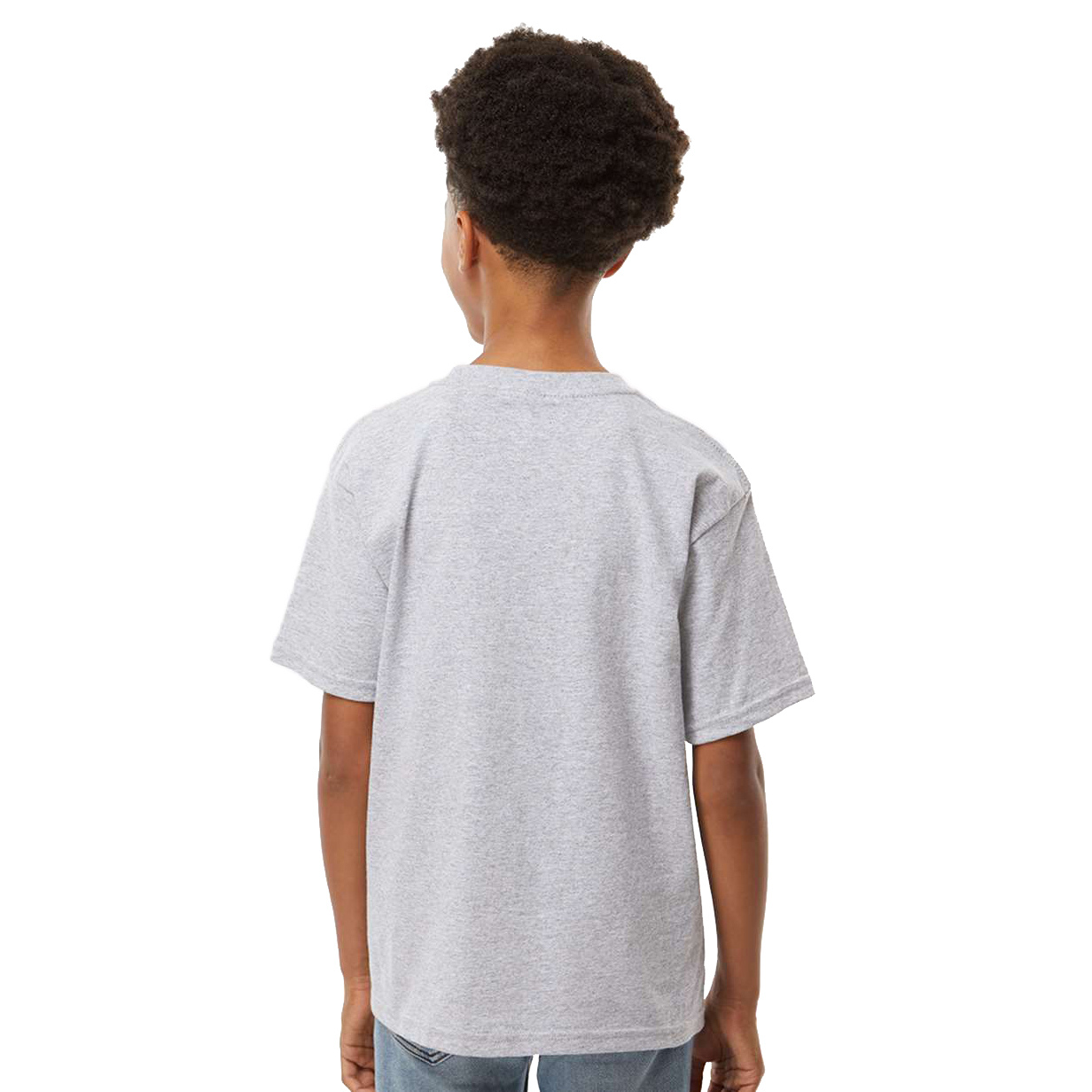 M&O 4850 Youth Gold Soft Touch T-Shirt - Athletic Grey | Full Source