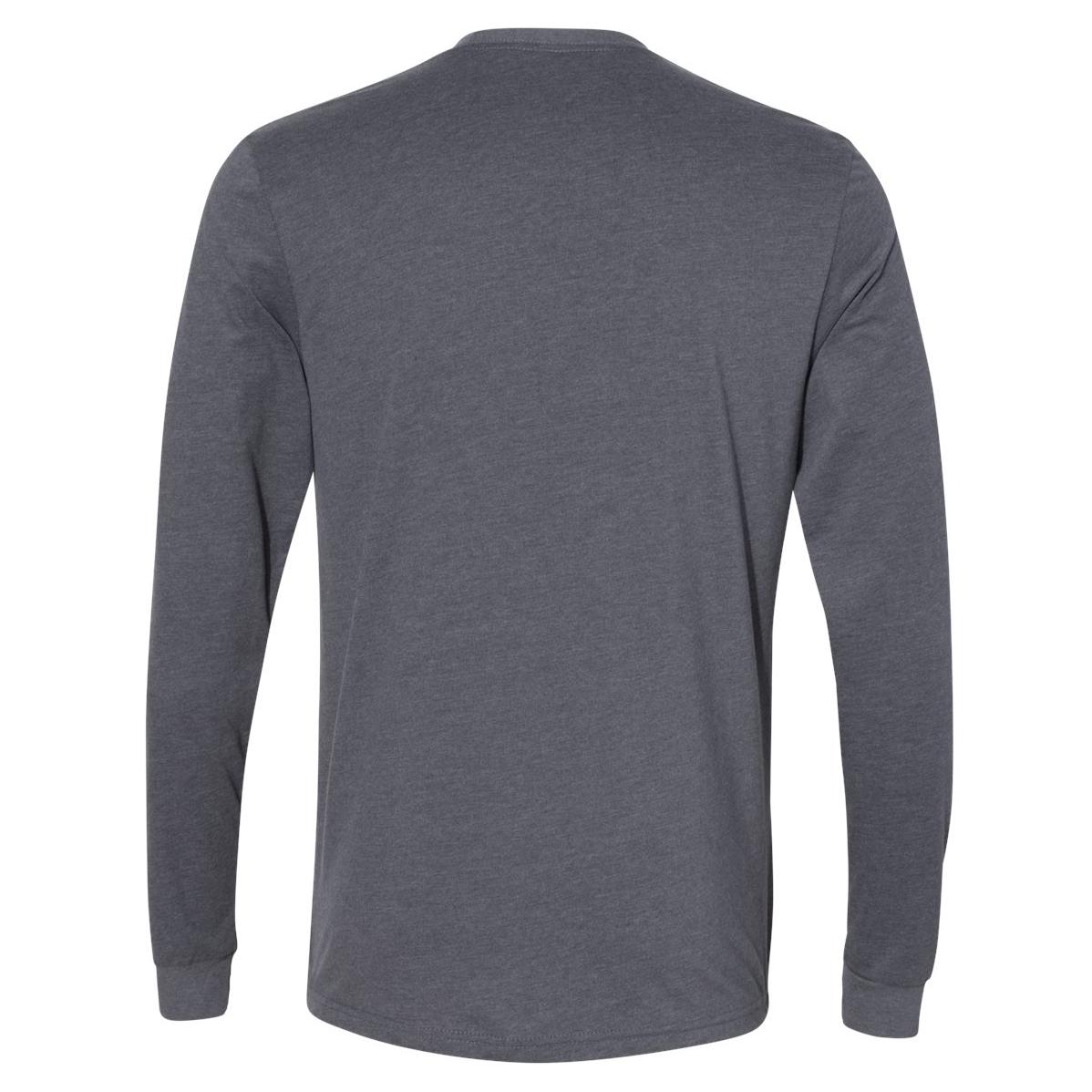 Next Level 6411 Sueded Long Sleeve Crew - Heather Metal | Full Source