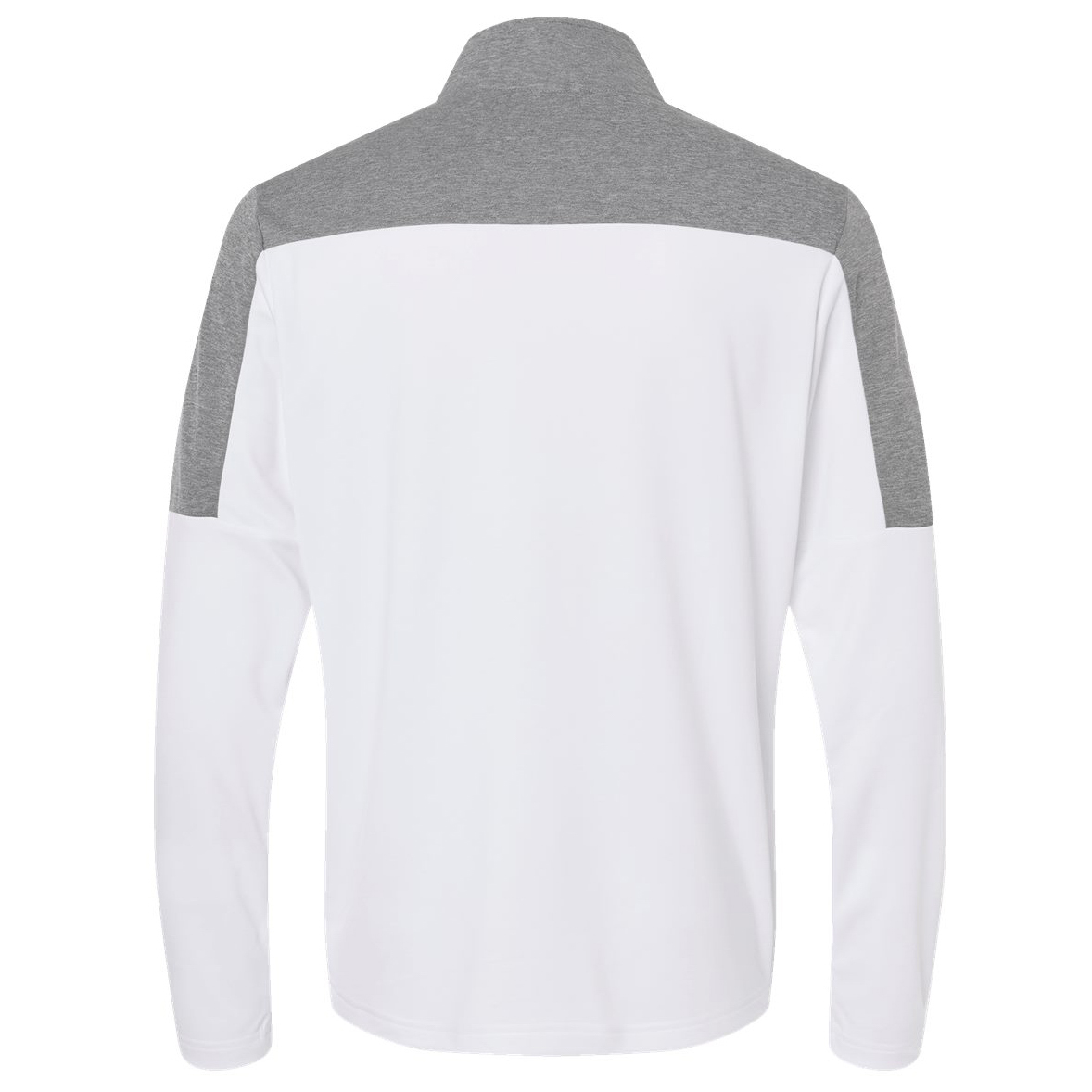 adidas A552 Lightweight Quarter-Zip Pullover - White/Grey Three Melange ...
