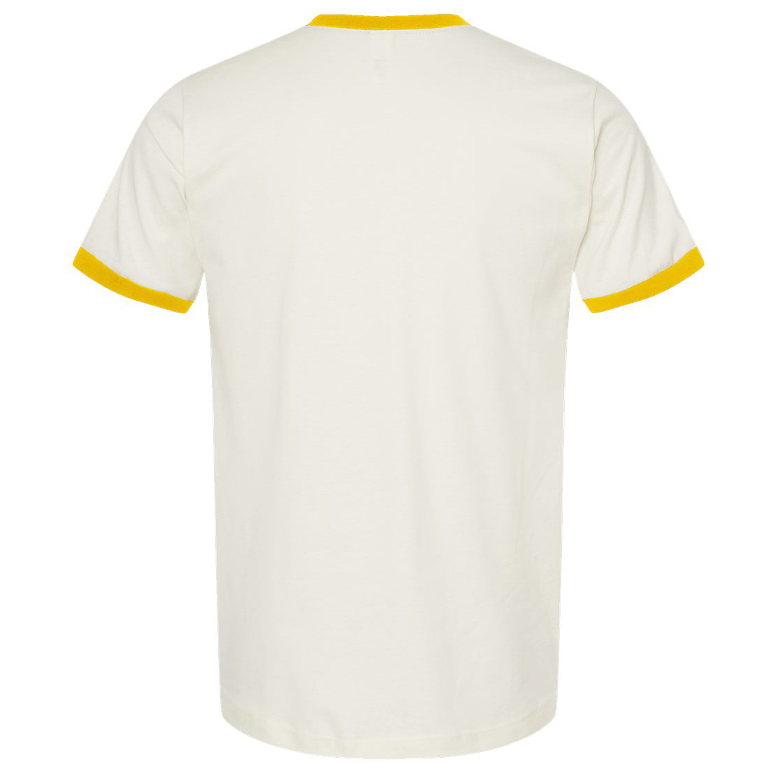 Tultex 246 Unisex Fine Jersey Ringer T-Shirt - Vintage White/Mellow ...