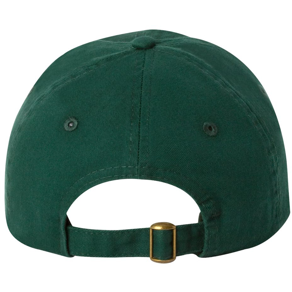 Valucap VC300A Adult Bio-Washed Classic Dad's Cap - Forest Green | Full ...