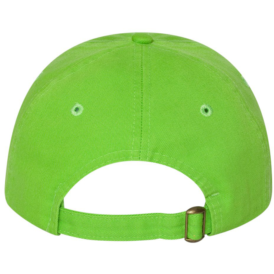Valucap VC300A Adult Bio-Washed Classic Dad's Cap - Neon Green | Full ...