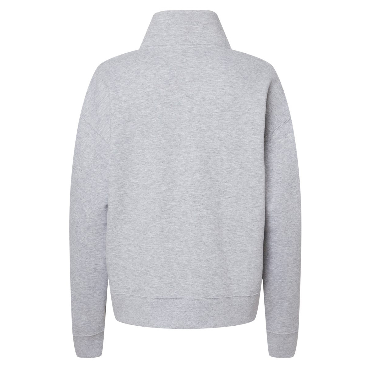 MV Sport W22713 Women's Sueded Fleece 1/4-Zip Sweatshirt - Heather Grey ...