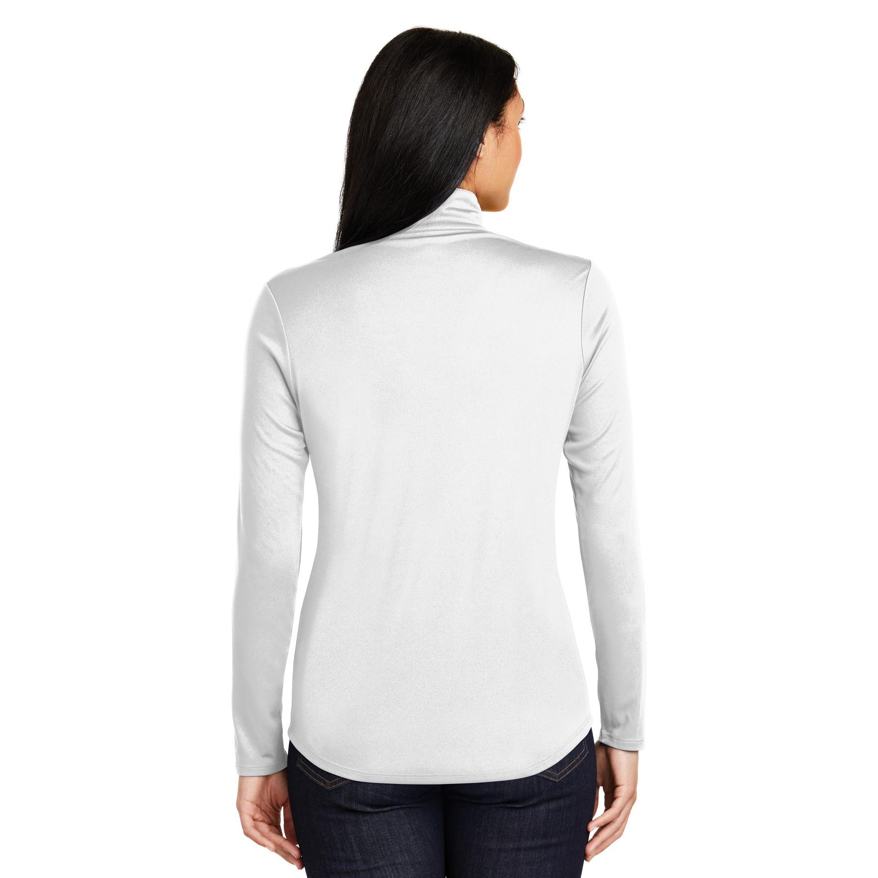 Sport-Tek LST357 Ladies PosiCharge Competitor 1/4-Zip Pullover- White ...