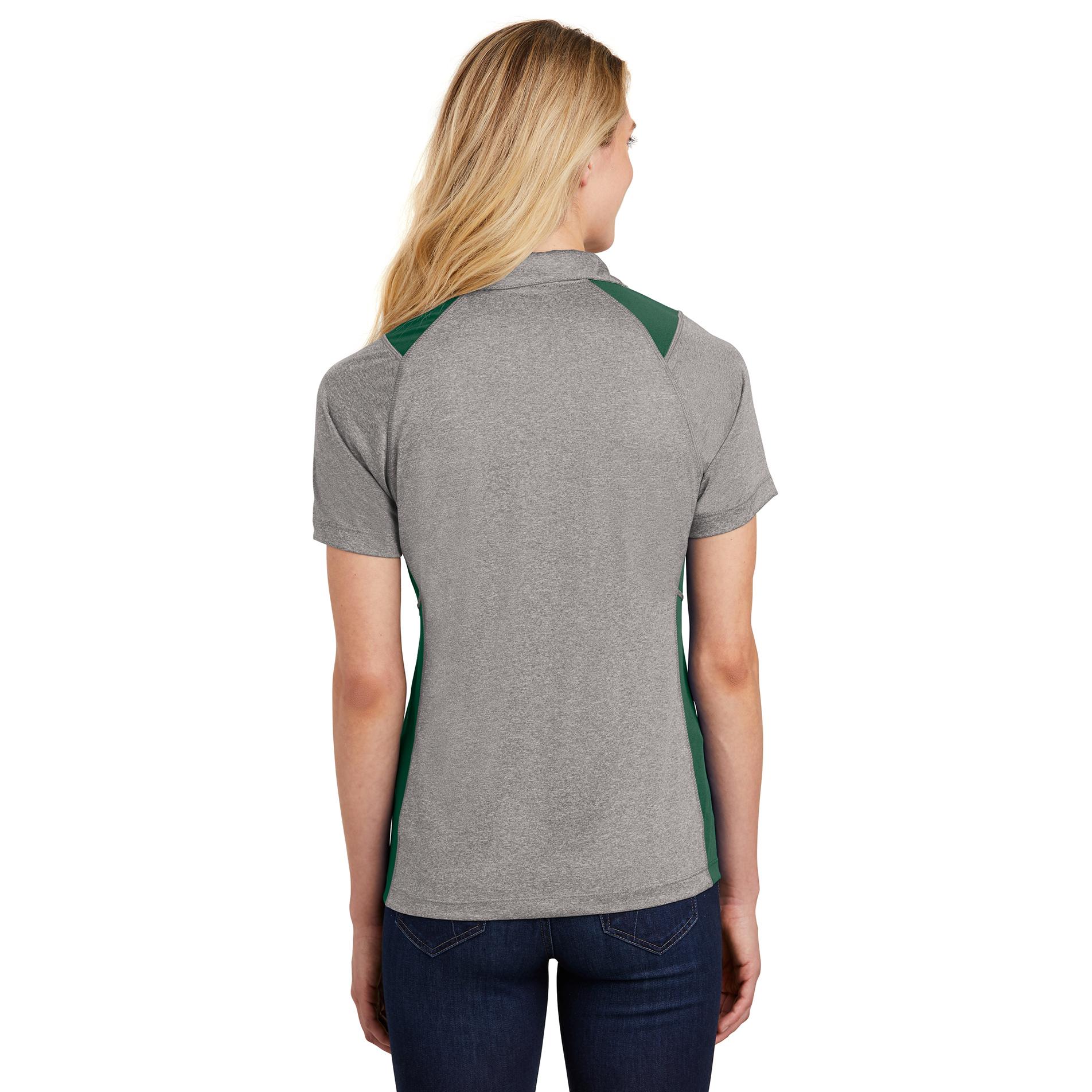Sport-Tek LST665 Ladies Heather Colorblock Contender Polo - Vintage ...