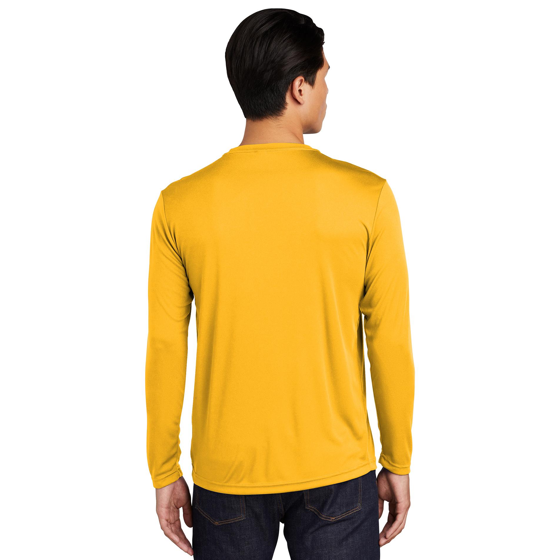 Sport-Tek ST350LS Long Sleeve PosiCharge Competitor Tee - Gold | Full ...