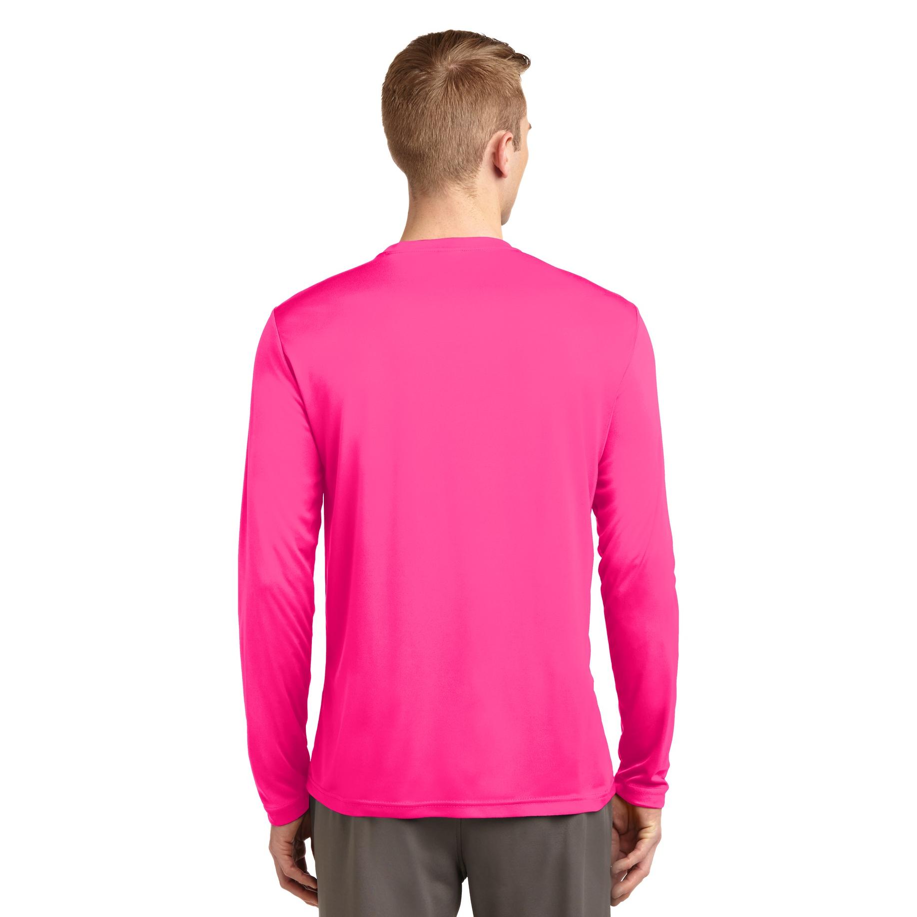 Sport-Tek ST350LS Long Sleeve Competitor Tee - Neon Pink | FullSource.com