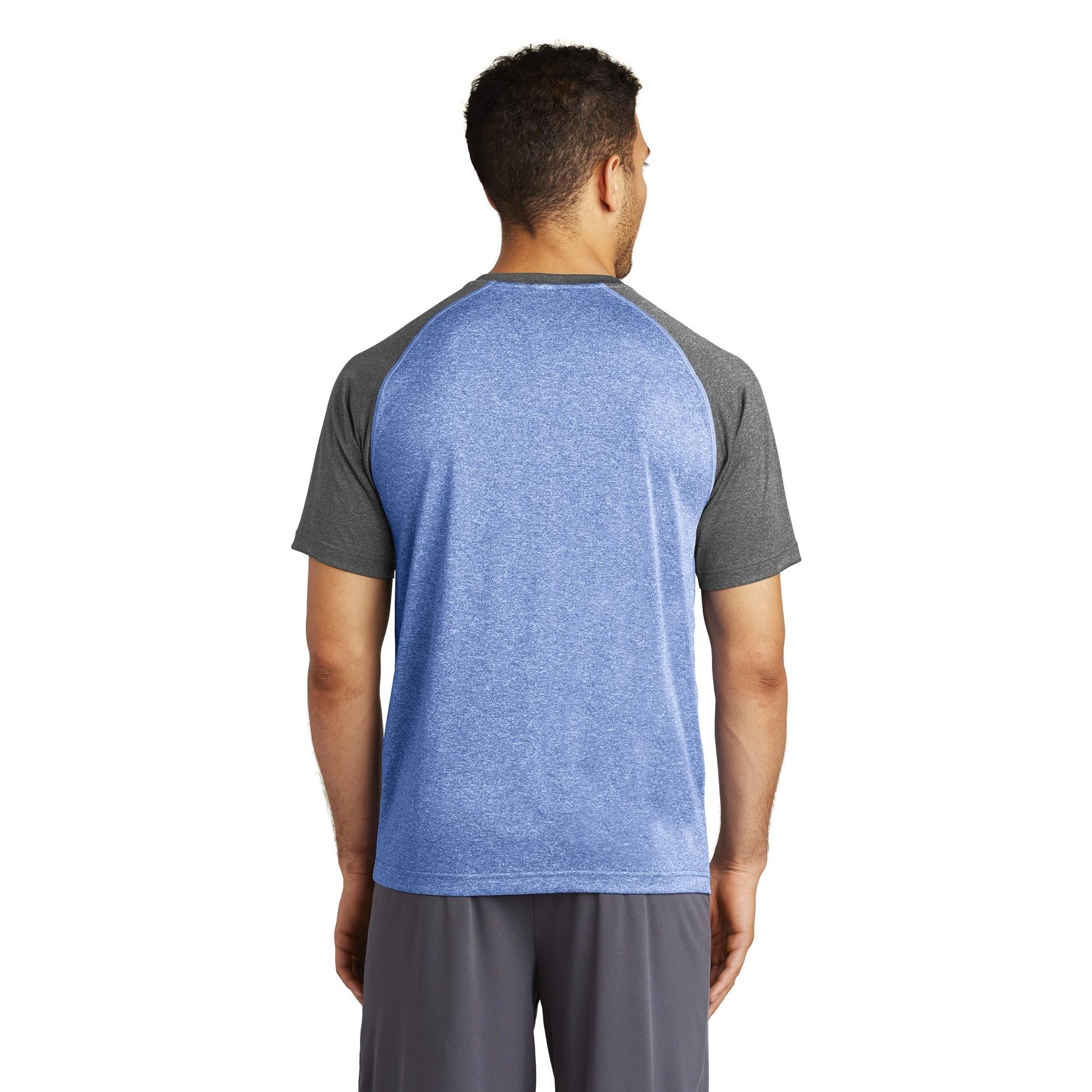 Sport-Tek ST362 Heather-On-Heather Contender Tee - True Royal Heather ...