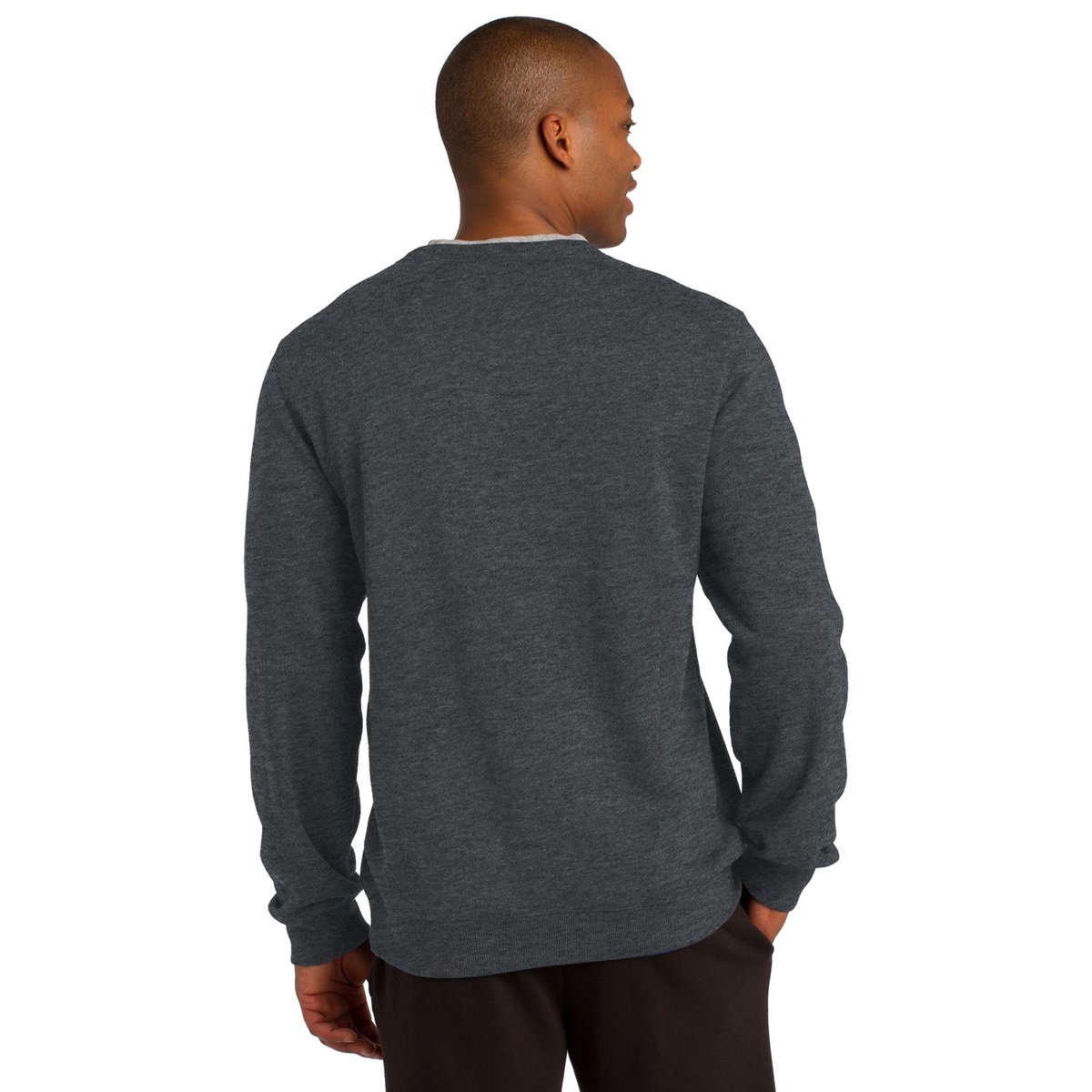 Sport-Tek ST266 Crewneck Sweatshirt - Graphite Heather | Full Source