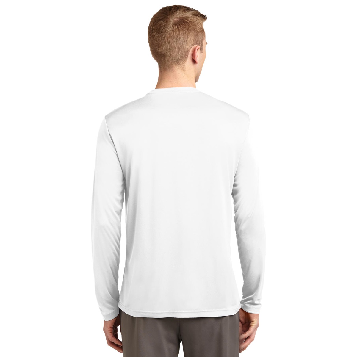 Sport-Tek ST350LS Long Sleeve Competitor Tee - White | FullSource.com
