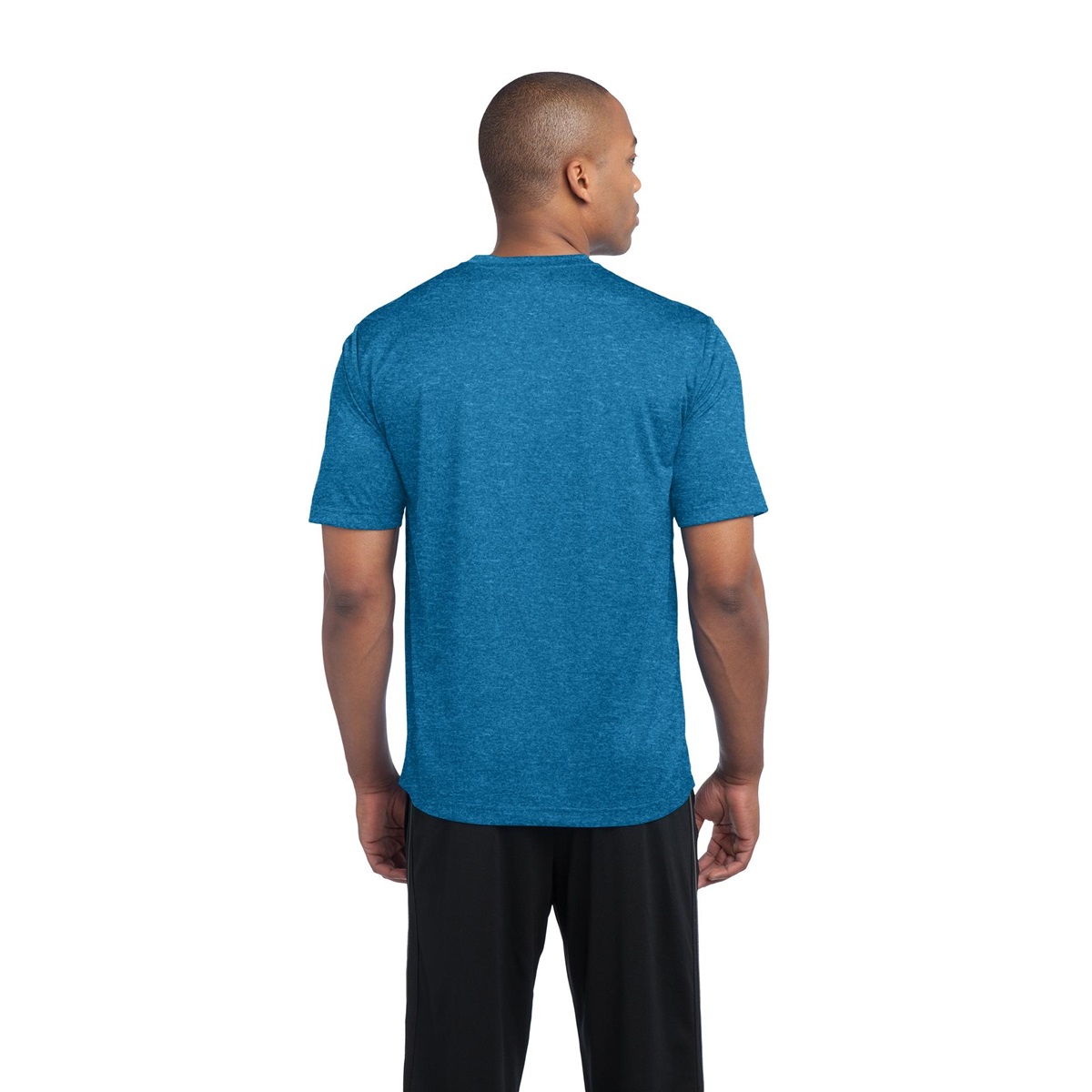 Sport-Tek ST360 Heather Contender Tee - Blue Wake Heather | Full Source