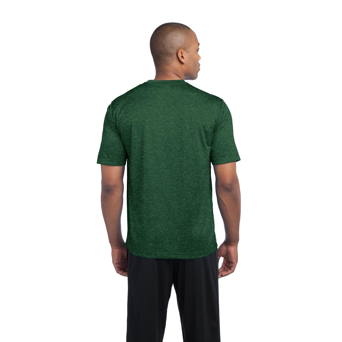 Sport-Tek ST360 Heather Contender Tee - Forest Green Heather | Full Source