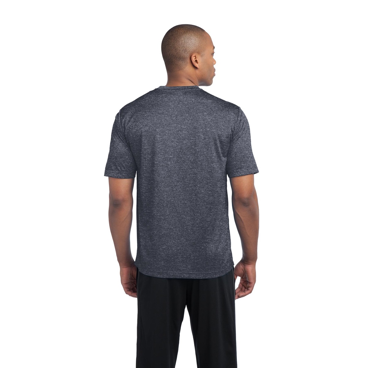 Sport-Tek ST360 Heather Contender Tee - True Navy Heather | Full Source