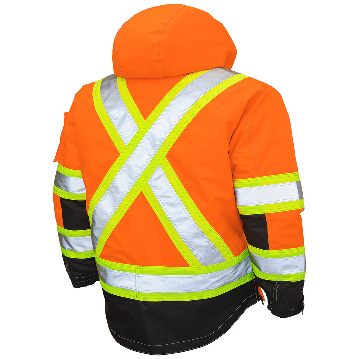 Tough Duck S187 Type R Class 3 Ripstop 4-In-1 Safety Jacket - Orange ...