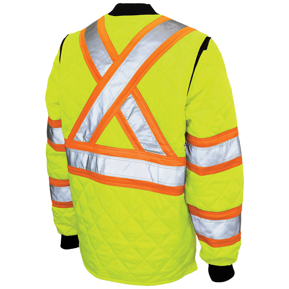 Tough Duck S432 Type R Class 3 Quilted Safety Freezer Jacket - Yellow ...