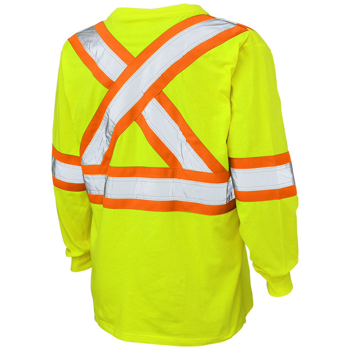 Tough Duck ST21 Type O Class 1 Cotton Jersey Long Sleeve Safety Shirt - Yellow | Full Source