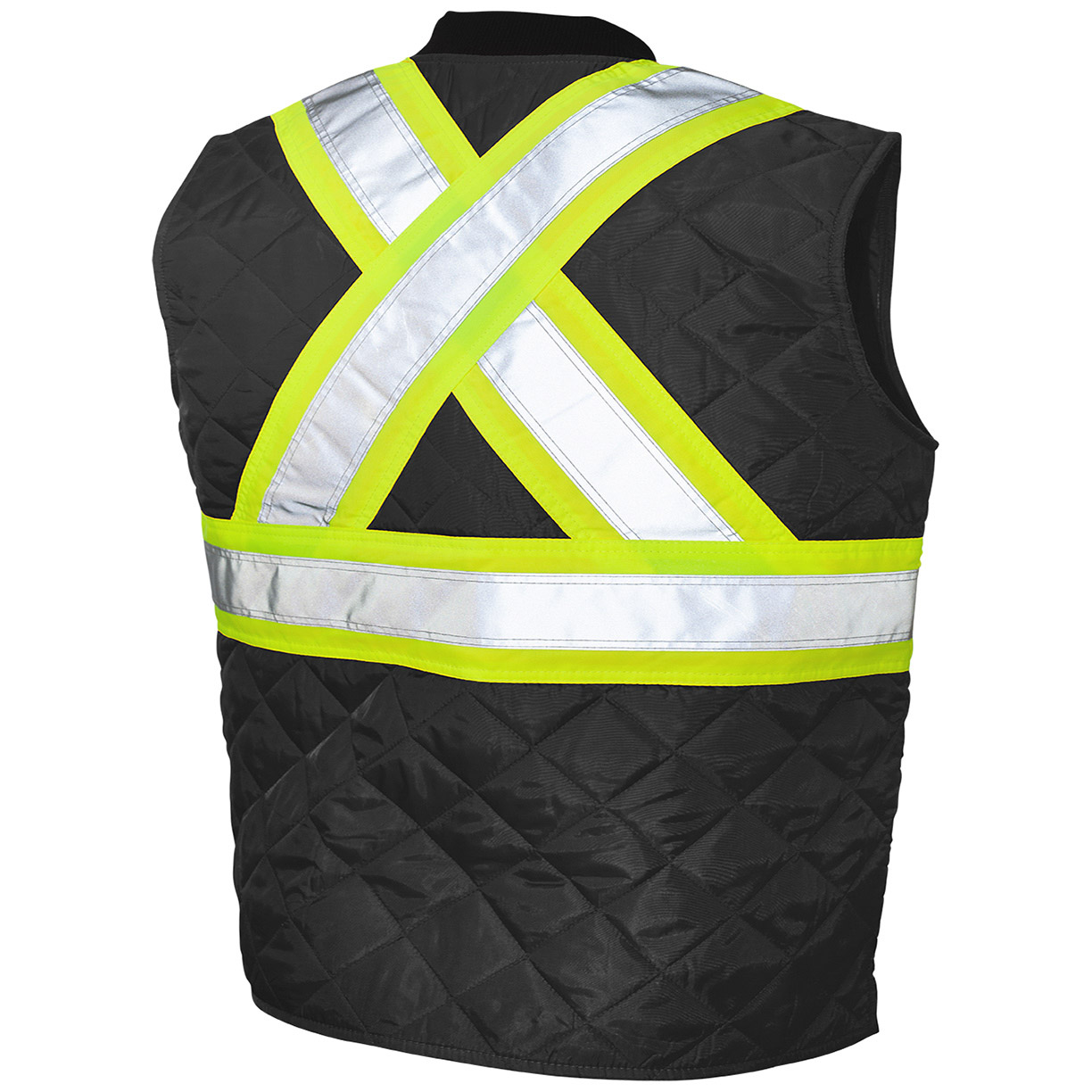 Tough Duck SV05 Type O Class 1 Quilted Freezer Safety Vest - Black ...