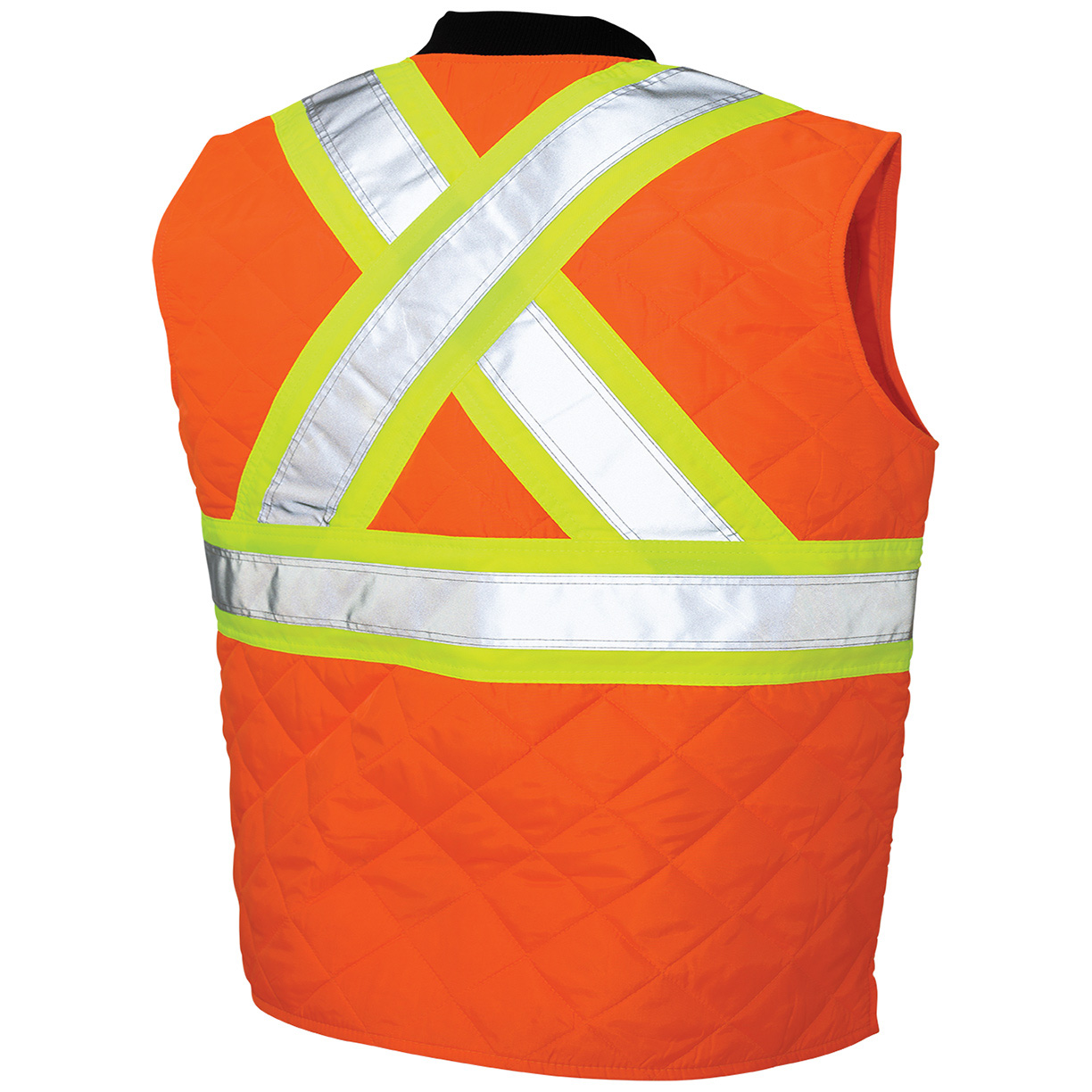 Tough Duck SV05 Type R Class 2 Quilted Freezer Safety Vest - Orange ...