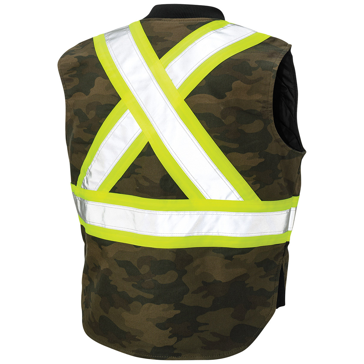 Tough Duck SV08 Type O Class 1 Camo Flex Duck Safety Vest - Green Camo ...