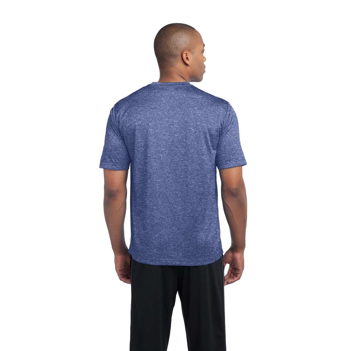 Sport-Tek TST360 Tall Heather Contender Tee - True Royal Heather | Full ...