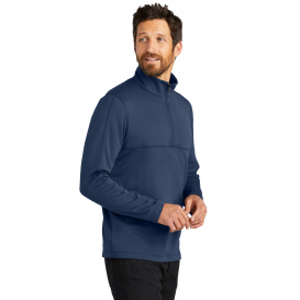 Port Authority F804 Smooth Fleece 1/4-Zip - River Blue Navy | Full Source