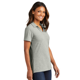 Port Authority LK867 Ladies C-FREE Cotton Blend Pique Polo - Deep Smoke ...