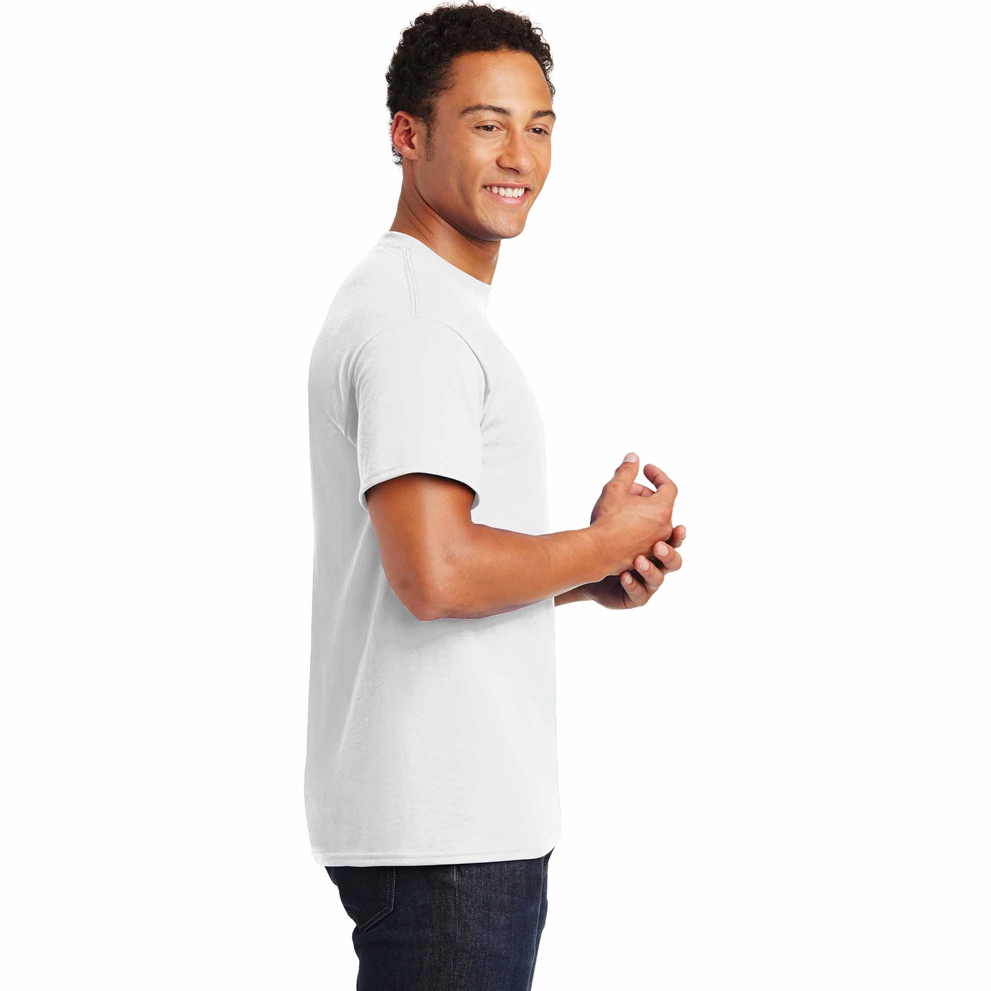 Gildan 8000 DryBlend T-Shirt - White | FullSource.com
