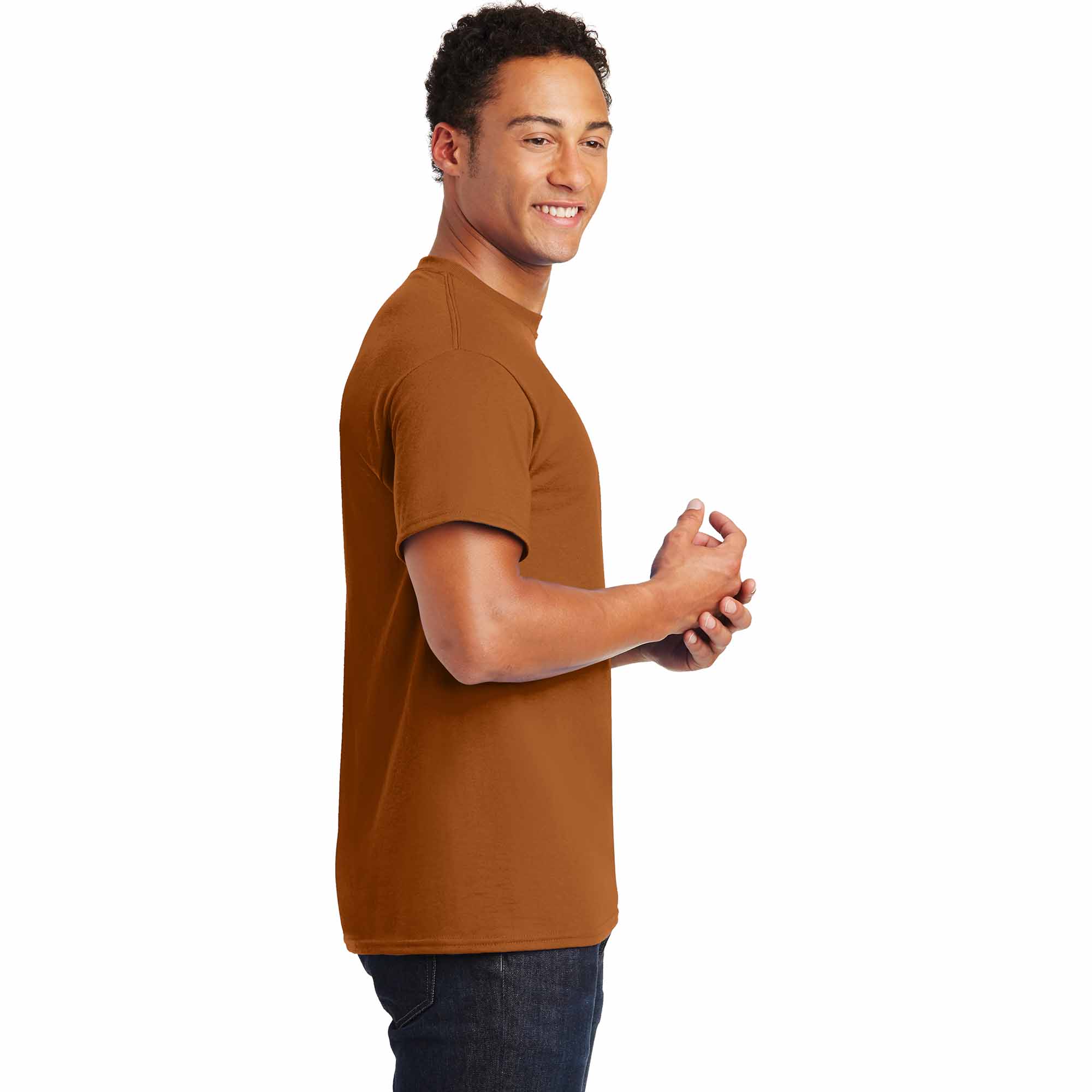 Gildan 8000 DryBlend T-Shirt - Texas Orange | FullSource.com
