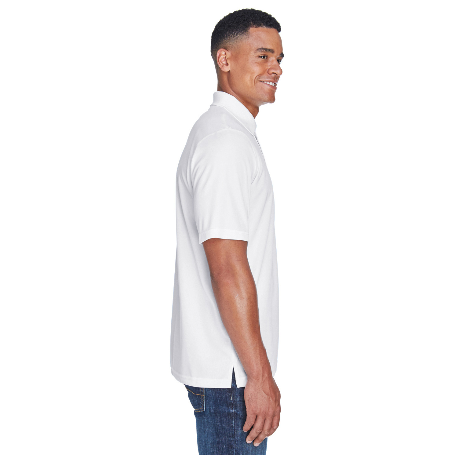 Core 365 88181P Men's Origin Performance Pique Polo with Pocket - White ...