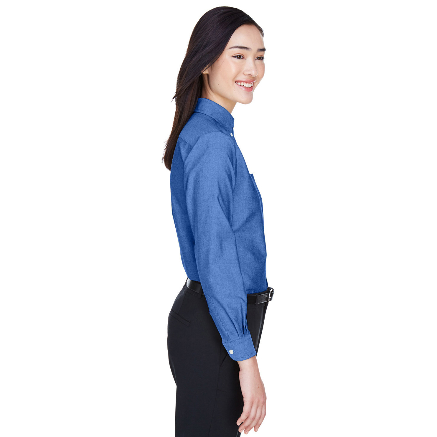 UltraClub 8990 Ladies Classic Wrinkle Resistant Long Sleeve Oxford ...